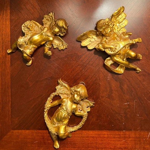 Wall Decor | Vintage Three Angels Wall Decor | Poshmark